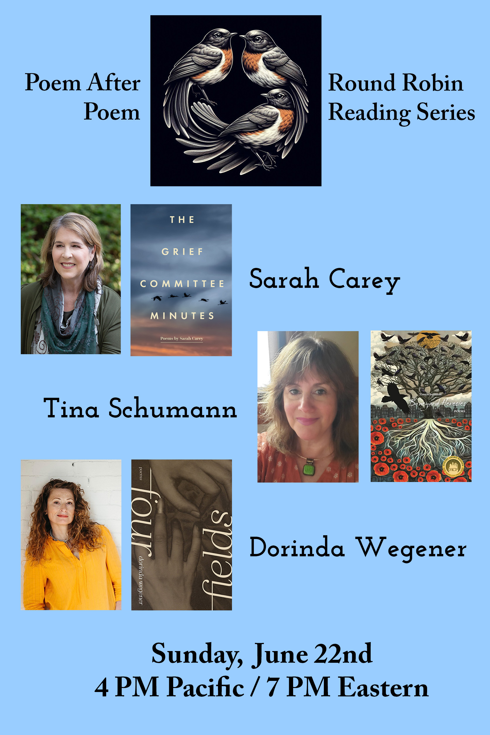 Poem After Poem Round Robin Reading Series— March 22, 2025—Miller Gomez ...